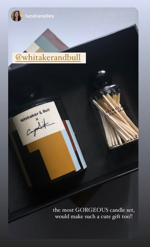 Whitaker & Bull Candle Gift Set - Artist Collaboration With Casey Smith